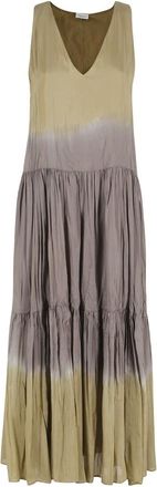 Roberto Collina Femme, Robes, Multicolore, Taille: 38 FR Robe Longue Tie-Dye