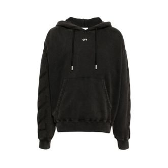 Off-white Cotton Sweatshirt - - Sweatshirts & Hoodies - Herren - Schwarzk - XS