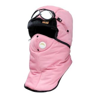 Generic Generisch Bonnet dhiver pour homme - R&eacute;sistant au froid - Avec lunettes de ski - Bonnet thermique coupe-vent - Pour sports de plein air, &eacute;quitation, c