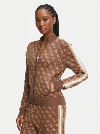 Guess Strickjacke V6BR03 Z1482 Braun Regular Fit