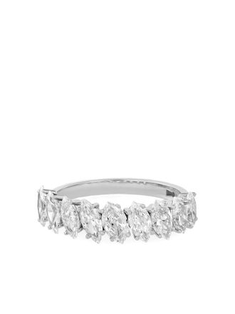 ROSEKEY 18kt Weißgoldring mit Diamanten - Silber