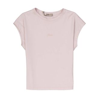 Herno Cotton T-shirt - - Tops - Damen - Rosa - M