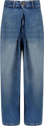 Balmain Femme, Jeans, Bleu, Taille: 36 FR Jean droit en denim