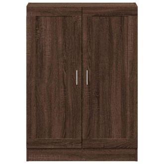 Generic B&uuml;cherschrank mit 2 T&uuml;ren, Moderner Aufbewahrungsschrank aus Holzwerkstoff, Freistehendes B&uuml;cherregal f&uuml;r Wohnzimmer, Heimb&uuml;ro und Arbeitszimmer (Brau