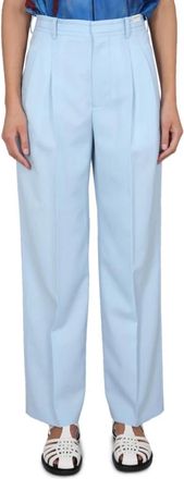 Marni Femme, Pantalons, Bleu, Taille: 34 FR Wide Pantalons