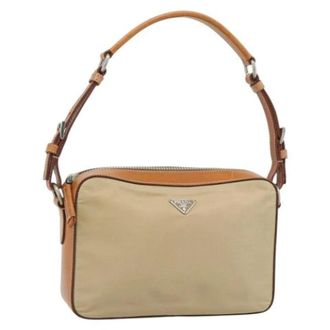 Prada Sac bandouli&egrave;re vintage doccasion - Femme - Pre-owned - Beige - Taille: ONE Size