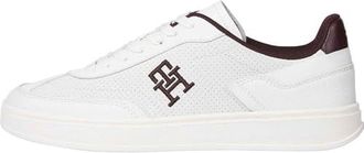 Tommy Hilfiger TH Heritage Sneaker Perf Chaussures pour femme, blanc, 40.5 EU