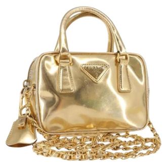 Prada Pre-owned Leder Mini Bag - - Pre-owned - Damen - Gelb - ONE SIZE