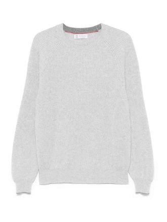 Brunello Cucinelli Pull Col Rond - Noir