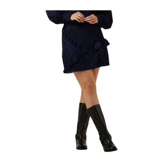 ALIX The Label Grafischer Raffle Rock - - Skirts - Damen - Blau - XS
