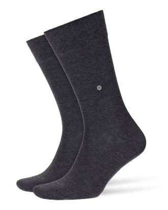 Burlington 2er Pack unifarbene Socken aus einem Baumwollmix in