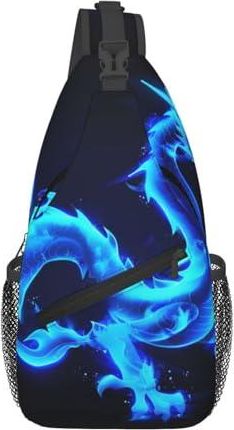 Generic Sac &agrave; bandouli&egrave;re Ice Dragon - Sac &agrave; dos de voyage pour homme - Sac &agrave; dos de randonn&eacute;e