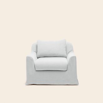Madura Fauteuil Claribel Toile nuage - GRIS