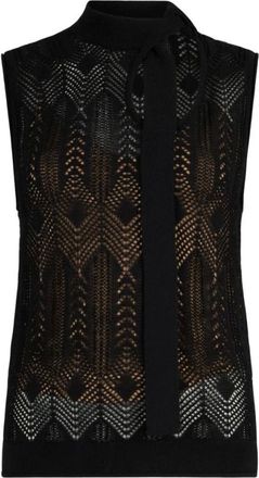 Liu Jo Femme, Tops, Noir, Taille: 40 FR Top en Maille avec