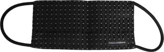 Dolce & Gabbana Monogram Print Gesichtsmaske - - Accessories - Herren - Schwarzk - ONE SIZE