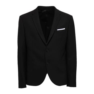 Neil Barrett Schmale Reisejacke - - Jackets - Herren - Schwarzk - XL