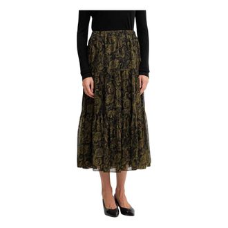 Michael Kors Paisley-Midi-Rock - - Skirts - Damen - Gr&uuml;n - XS