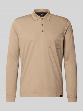 Lerros Regular Fit Poloshirt in Two-Tone-Machart