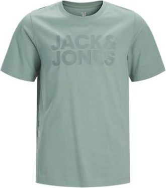 Jack & Jones Jjecorp T-Shirt avec Logo SS O-Neck Noos JNR, Bleu min&eacute;ral, 16 Ans, Bleu min&eacute;ral, 176