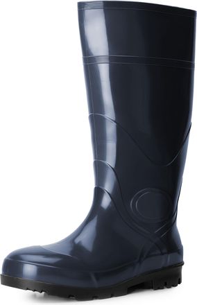 Ladeheid Gummistiefel Herren hoch Erwachsene wasserdichte Regenschuhe LA-914 (Marineblau, 43 EU)