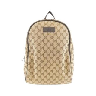 Gucci Pre-owned Vintage Canvas Rucksack - - Pre-owned - Damen - Beige - ONE SIZE