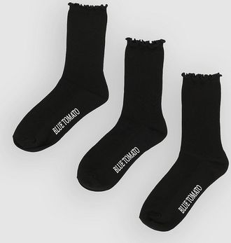 Blue Tomato Ruffle 3-Pack Chaussettes noir