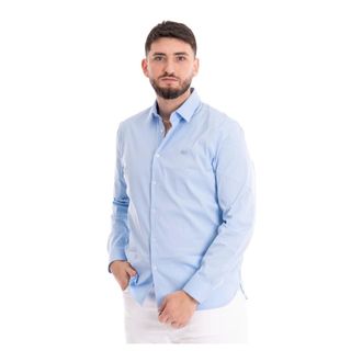 Lacoste Homme, Chemises, Bleu, Taille: 5XL Chemise Manches Longues