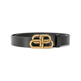 Balenciaga BB -d&uuml;nner G&uuml;rtel - - Accessories - Damen - Schwarzk - 70 CM