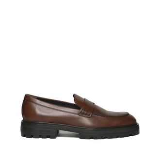 Hogan Homme, Chaussures, Brun, Taille: 43 1/2 EU H673 Loafer
