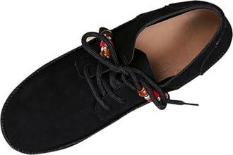 Generic Chaussures &agrave; lacets pour femme - Style d&eacute;contract&eacute; - Large largeur - Couleur unie - R&eacute;tro - Polyvalentes - L&eacute;g&egrave;res - Confortables - &Eacute;l&eacute;gantes - Pour l