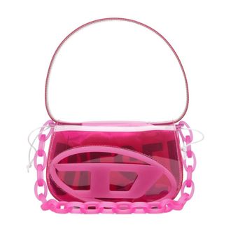 Diesel Femme, Sacs, Rose, Taille: ONE Size D-Ovide Transparent Shoulder Bag