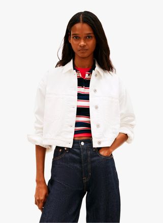 Tommy Hilfiger Veste courte en denim de coton