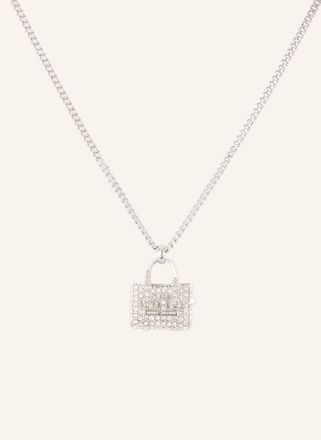 Marc Jacobs Halskette The Pave Tote Necklace silber