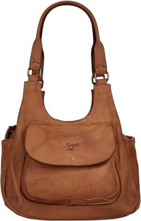 Samantha Look Sac &agrave; bandouli&egrave;re Femme cuir v&eacute;ritable | Fabriqu&eacute; en Italie, sac &agrave; bandouli&egrave;re tendance, sac &agrave; poign&eacute;e 021685