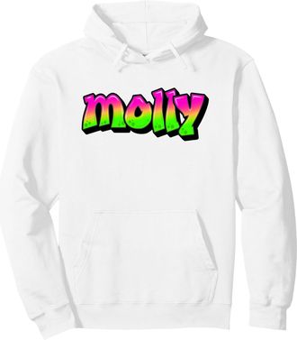 BDAZ Molly Graffiti Personalisierter Name Gr&uuml;n Rosa Frauen M&auml;dchen Pullover Hoodie