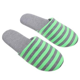 Beaupretty BESPORTBLE Pantoufles Pliables Vertes pour Femme L&eacute;g&egrave;res et Confortables en Coton Lot de Voyage Portable pour H&ocirc;tel Maison et Spa Absorbantes et Respi