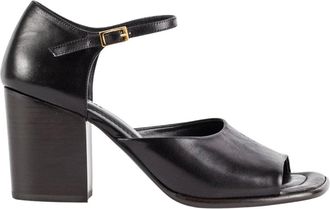 Christophe Lemaire Femme, Chaussures, Noir, Taille: 39 EU Sandales &agrave; Talons Carr&eacute;s 80