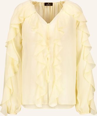Monari Monari Bluse Mit Volants gelb