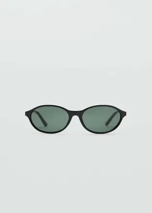 Mango Lunettes de soleil monture rectangulaire noir - Femme - Taille unique - MANGO