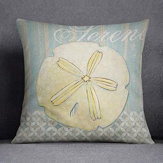 Bonamaison Le Jardin du Lin Kissenhüllen, Cotton, Mehrfarbig, 45x45