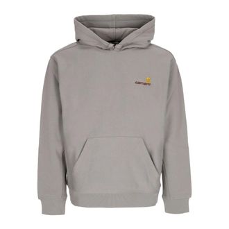 Carhartt Work in Progress Hooded American Script Sweatshirt - - Sweatshirts & Hoodies - Herren - Grau - XL