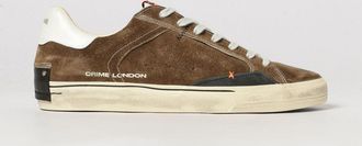Crime London Deconstructed Bicolor Low-Top-Sneaker aus Glatt- und Wildleder
