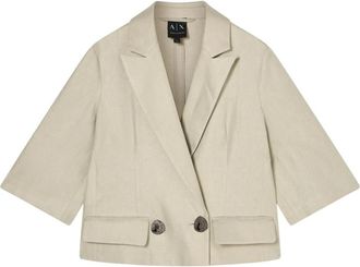 A|X Armani Exchange Femme, Vestes, Beige, Taille: 38 FR Xw001981 Af21530 Blazer