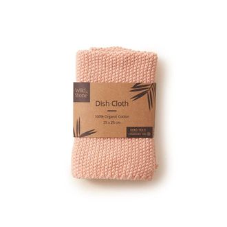 Wild & Stone | Geschirrtuch aus Bio-Baumwolle | Umweltfreundliches K&uuml;chentuch | Biologisch abbaubares und kompostierbares Reinigungstuch (Rose)