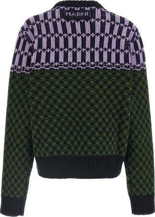 Marni Mens Multicolor Wool Cardigan Clothing