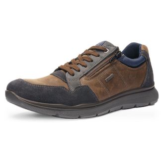 Ara Herren BENJO-GTX Schn&uuml;rhalbschuh, NAVY,CAFFEE, 41