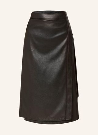 HUGO BOSS Wickelrock Vinny In Lederoptik schwarz