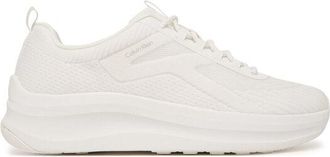 Calvin Klein Sneakers Andrea - Chunky Ck Stripe Runner Trainers HM0HM02158 Wei&szlig;