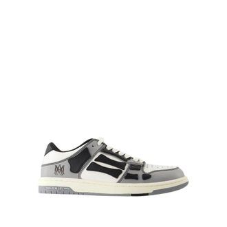 Amiri Schwarze Leder-Low-Top-Sneakers - - Shoes - Herren - Mehrfarbig - 43 EU