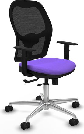 Piqueras y Crespo Gepolsterter B&uuml;rostuhl mit 1D-Armen, h&ouml;henverstellbare Lendenwirbelst&uuml;tze, ausgestattet mit Syncro/Traslack und eingespritztem Schaum. Mit Rollen von 